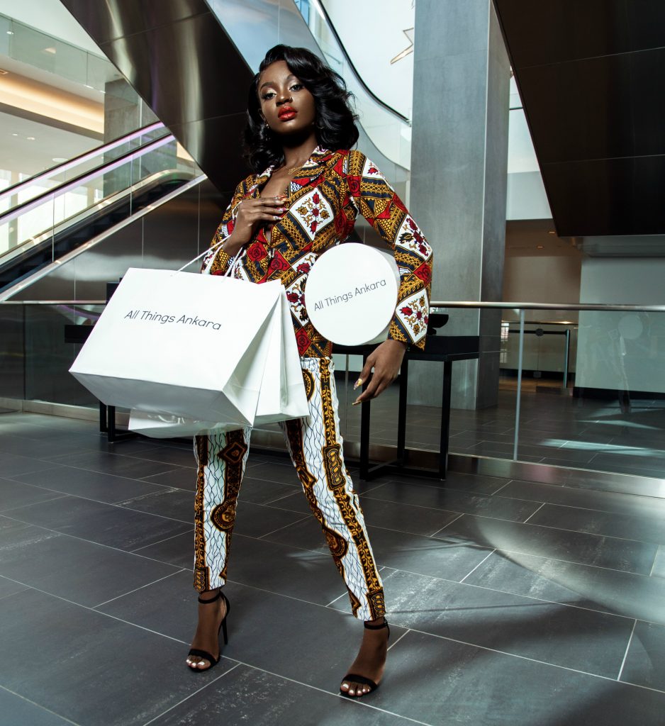 Glow Boss Red Black White Gold Mixed Prints Ankara Print African Print ...