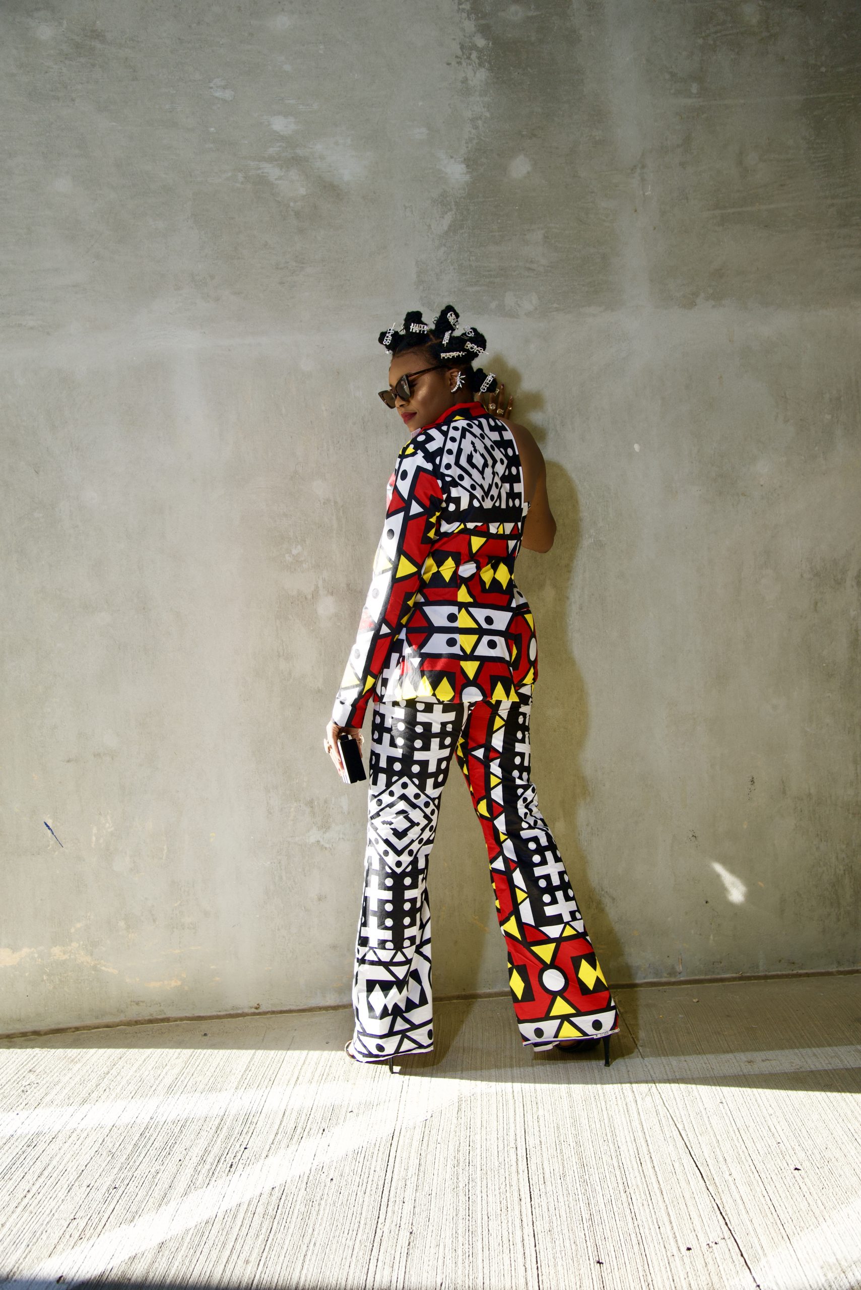 Samakaka Samacaca Angola Red Yellow Black White Half Croptop Half ...